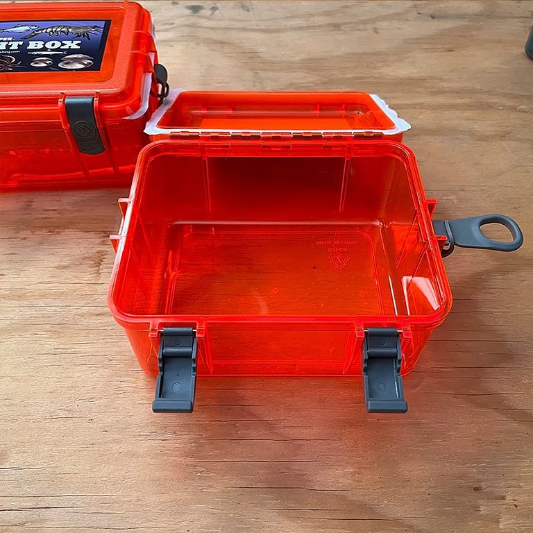 Waterproof Bait Box - Pick from Blue or Orange - Hey Skipper